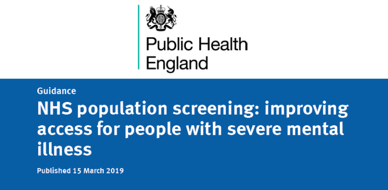NHS population screening: improving access for people with severe ...