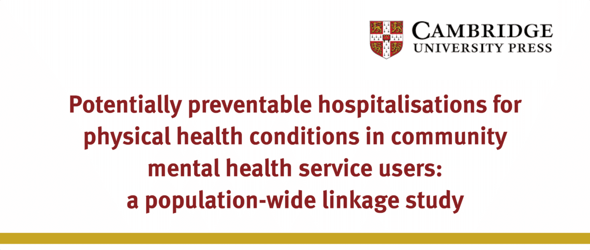 Potentially preventable hospitalisations in community mental health ...